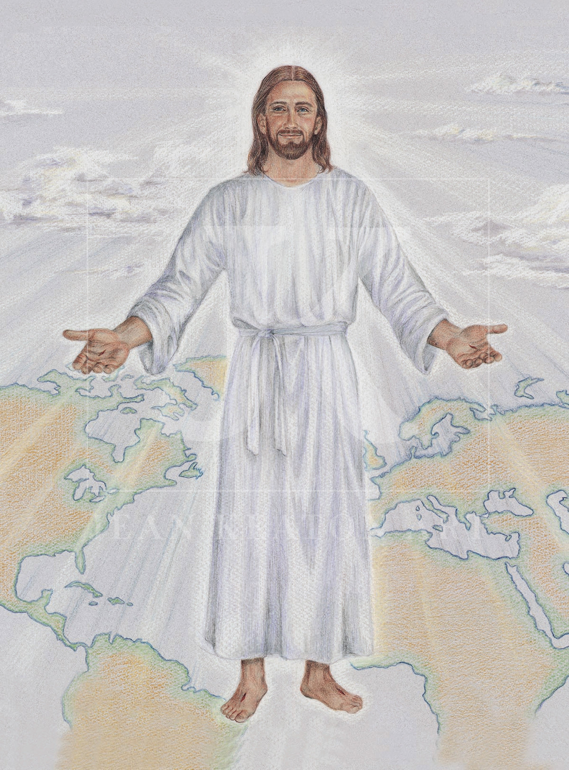 Jesus With Open Arms Clip Art